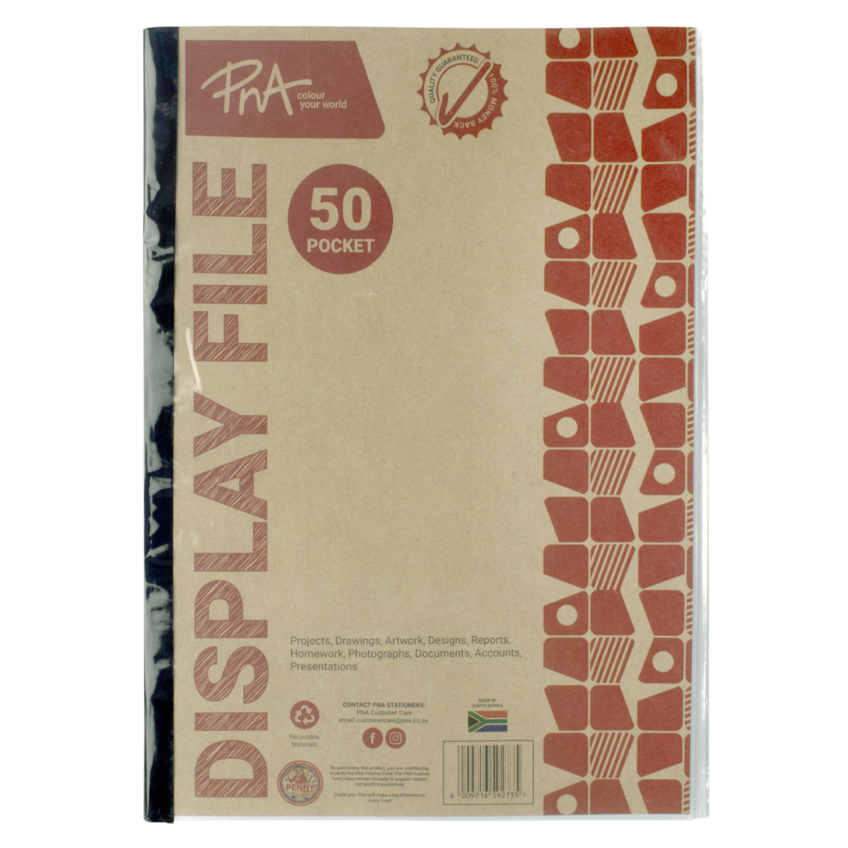 PNA Display File A4 50 Pocket - PNA Cradlestone